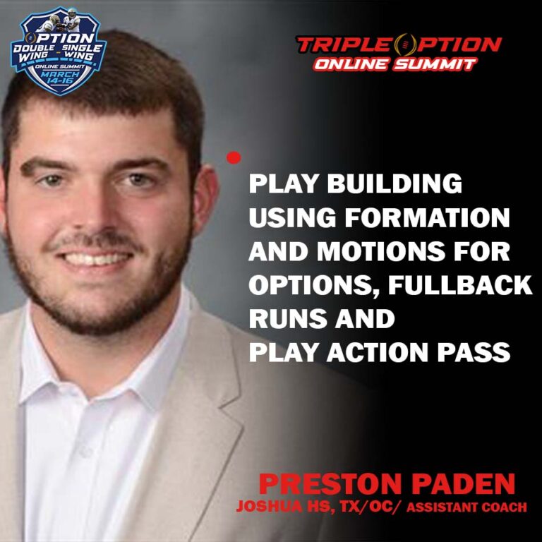 Play building using formation and motions for Options, fullback runs ...