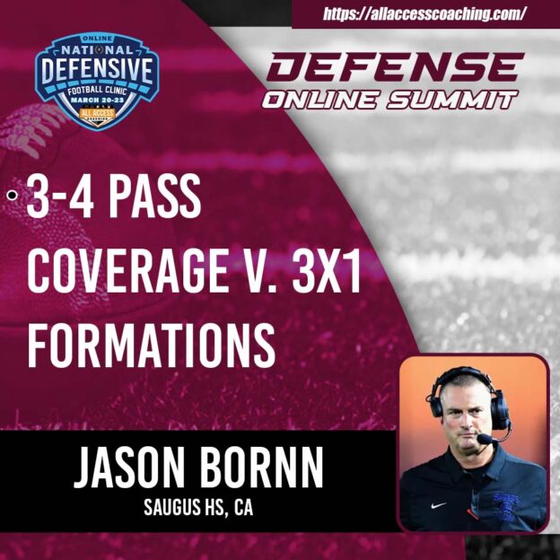 3-4 Pass Coverage v. 3x1 formations - Jason Bornn